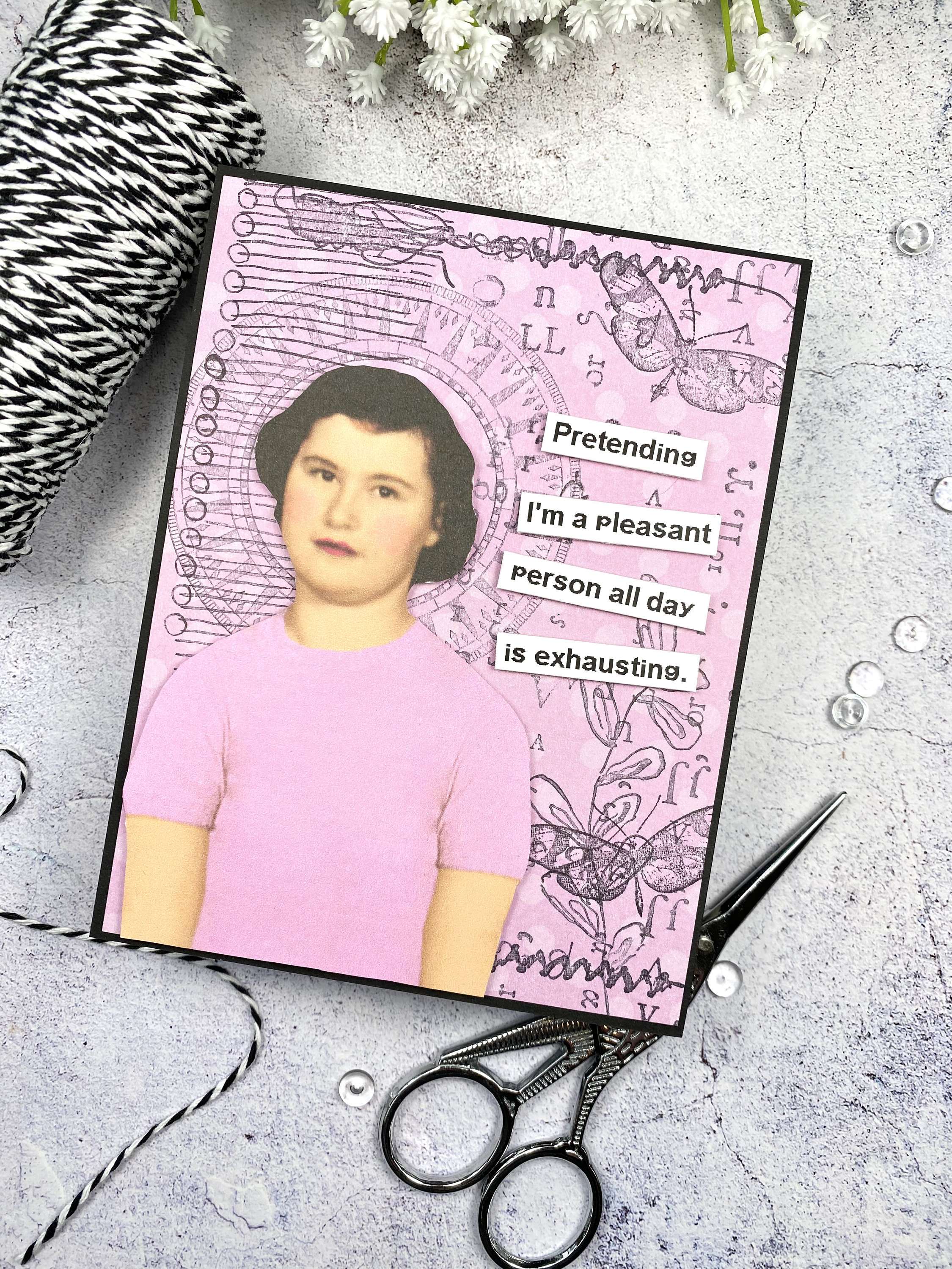 Snarky Card, Funny Card, Hilarious Card, Hand Made Card, Card for ...