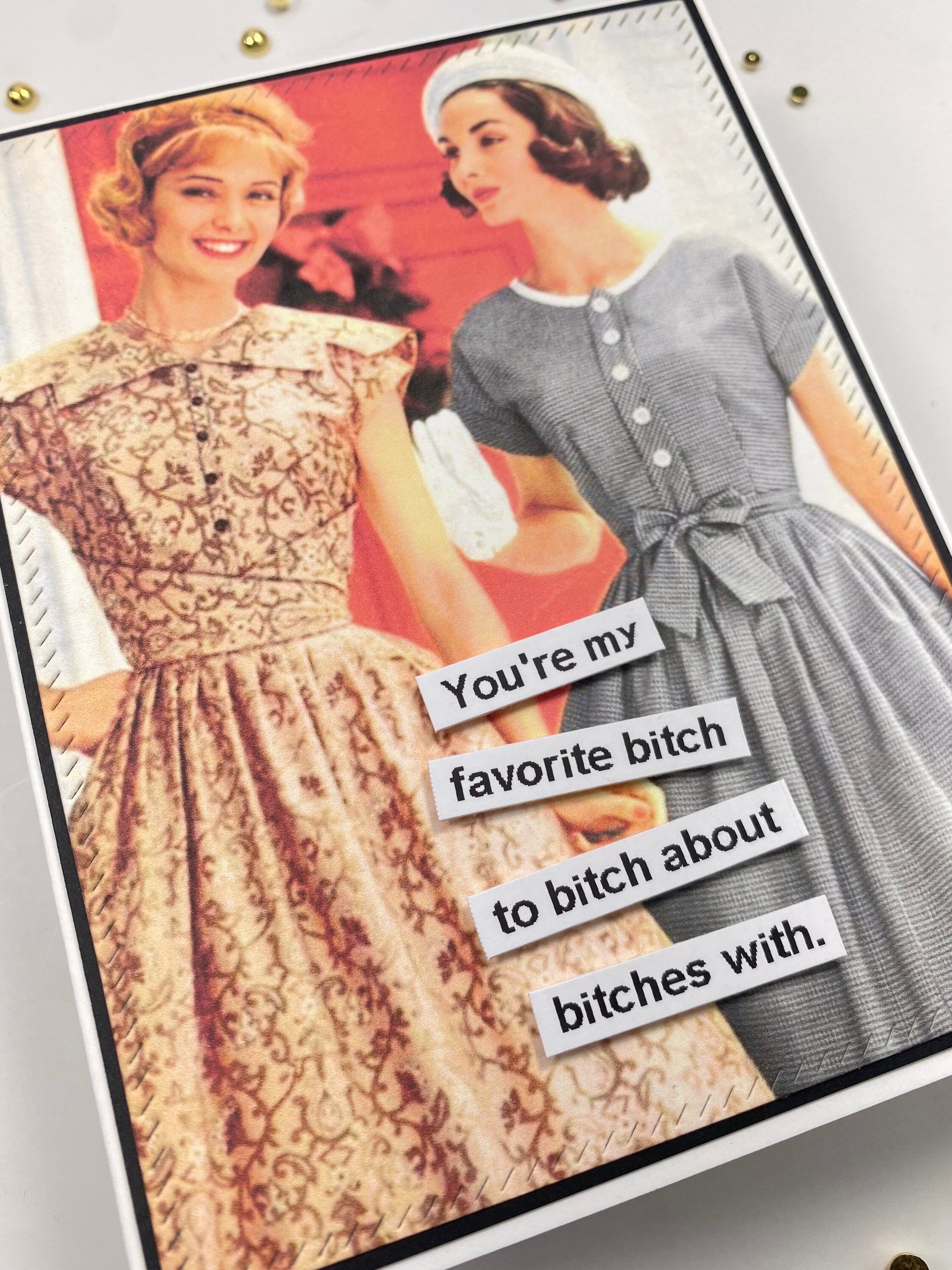 Snarky Handmade Card: Funny Sarcastic Friend Greeting Humorous Bestie ...