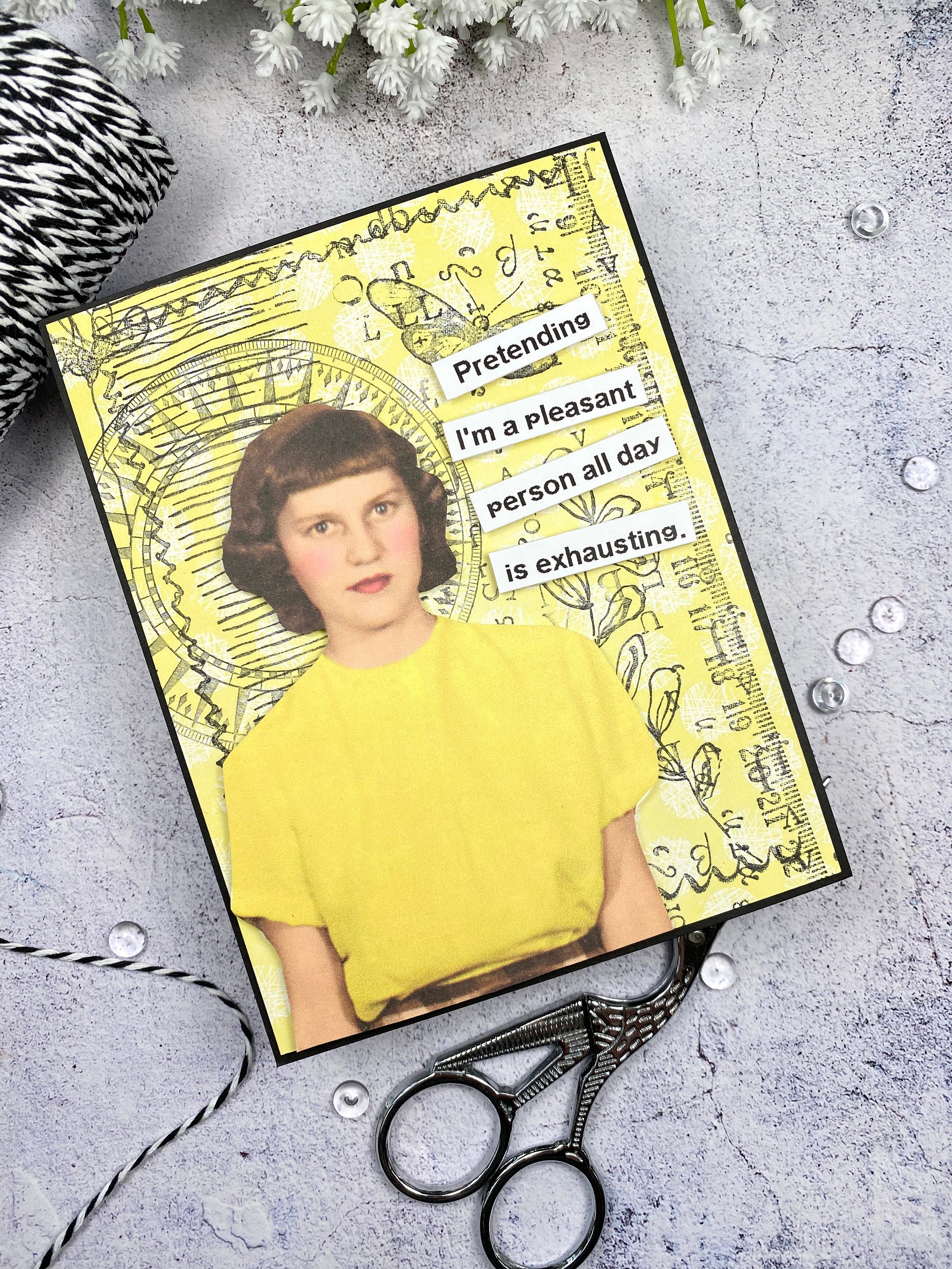 Snarky Card, Funny Card, Hilarious Card, Hand Made Card, Card for ...