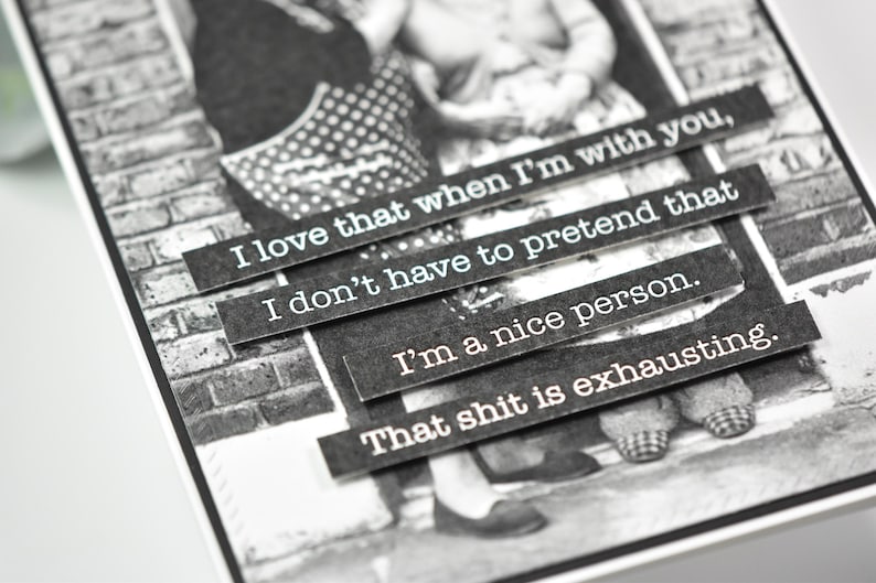 Snarky Old Lady Card: Funny Sarcastic Bestie Handmade Card Hilarious ...