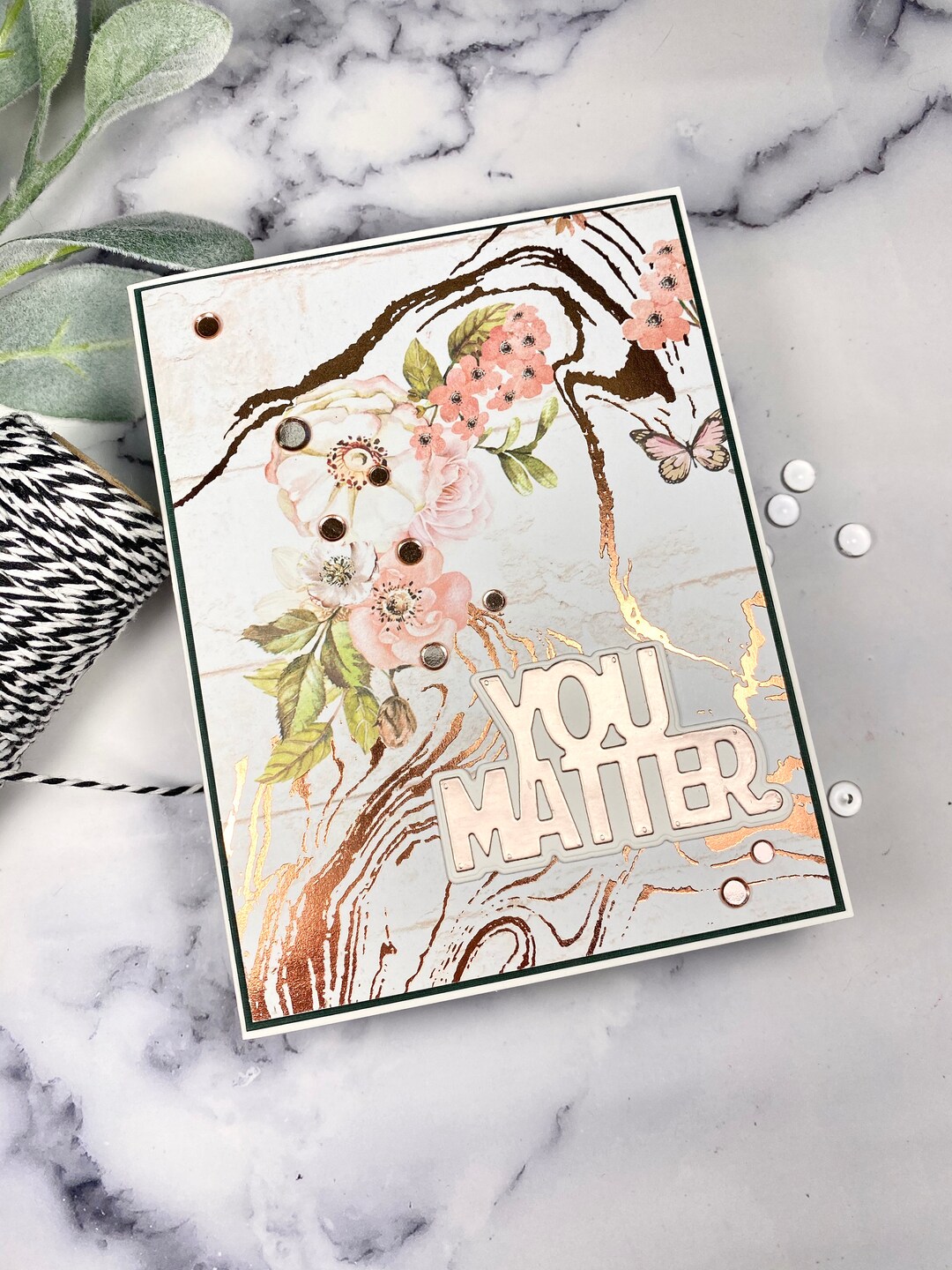 You Matter Card, You Matter Notecard, Hand Made Card, Card for Friend ...