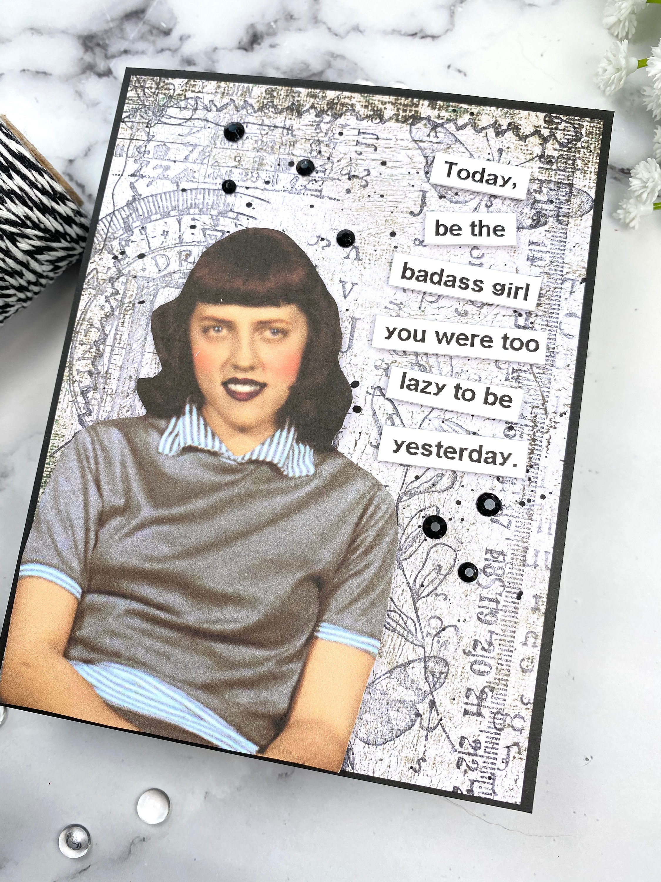 Snarky Card, Funny Card, Hand Made Card, Funny Friend Card, Sassy Card ...