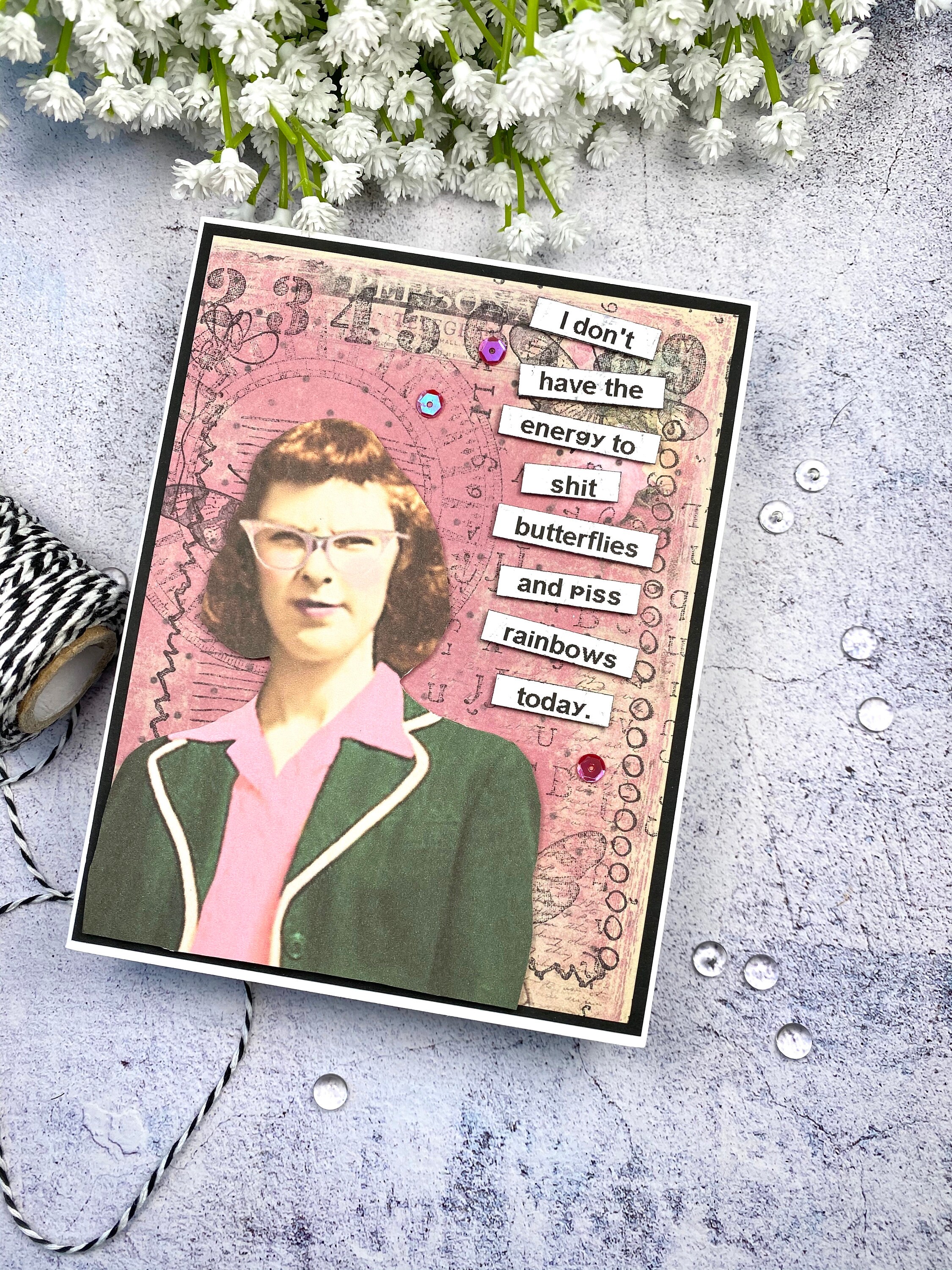 Snarky Card, Sassy Card, Snarky Greeting Card, Hand Made Card ...