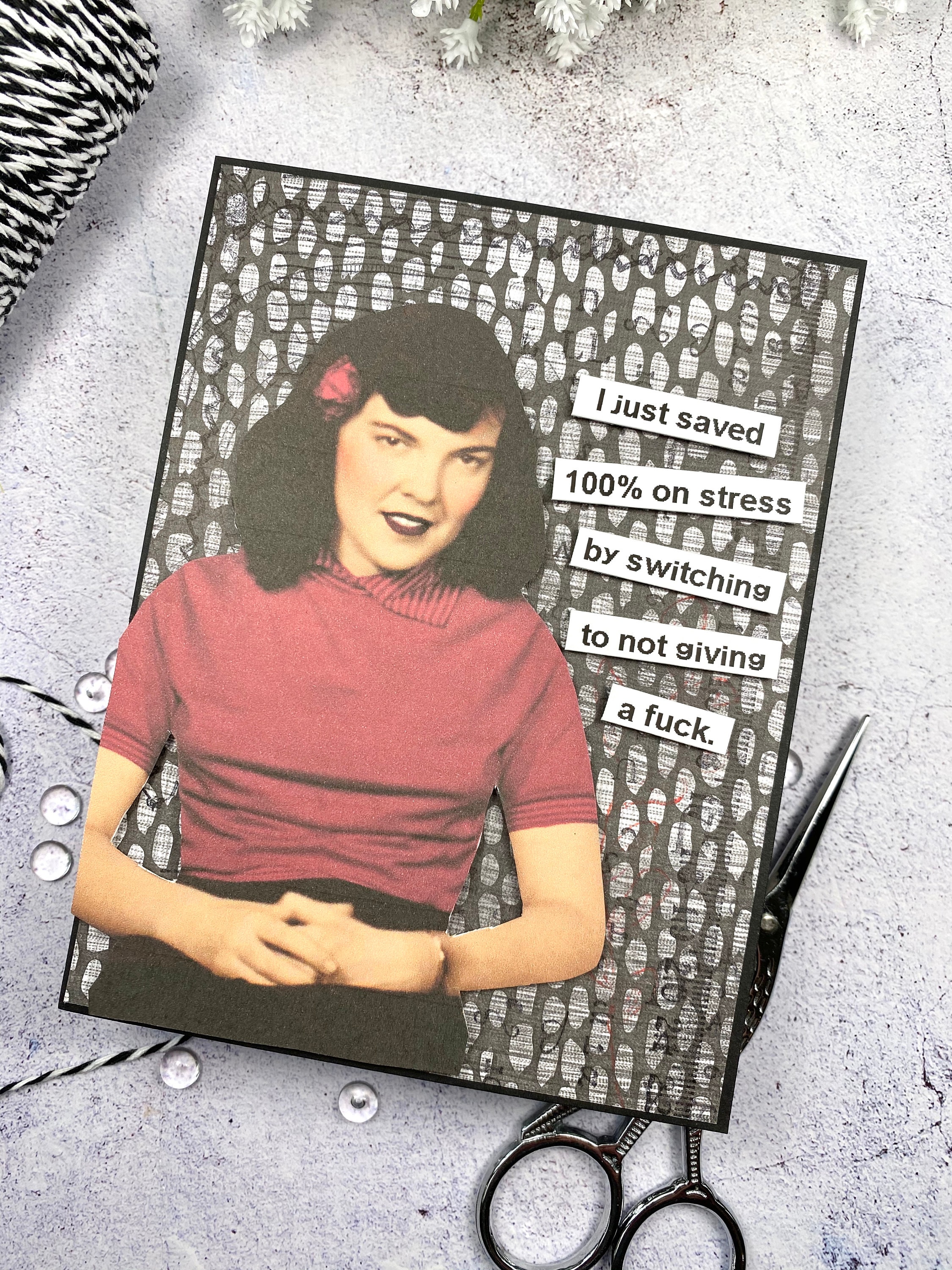 Snarky Card, Funny Card, Hilarious Card, Hand Made Card, Funny Friend ...