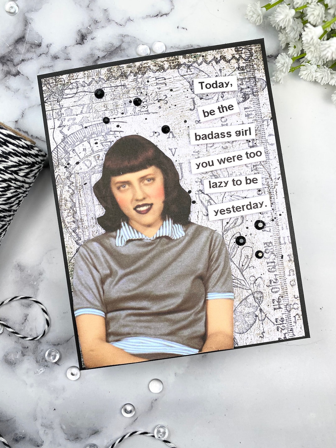 Snarky Card, Funny Card, Hand Made Card, Funny Friend Card, Sassy Card ...