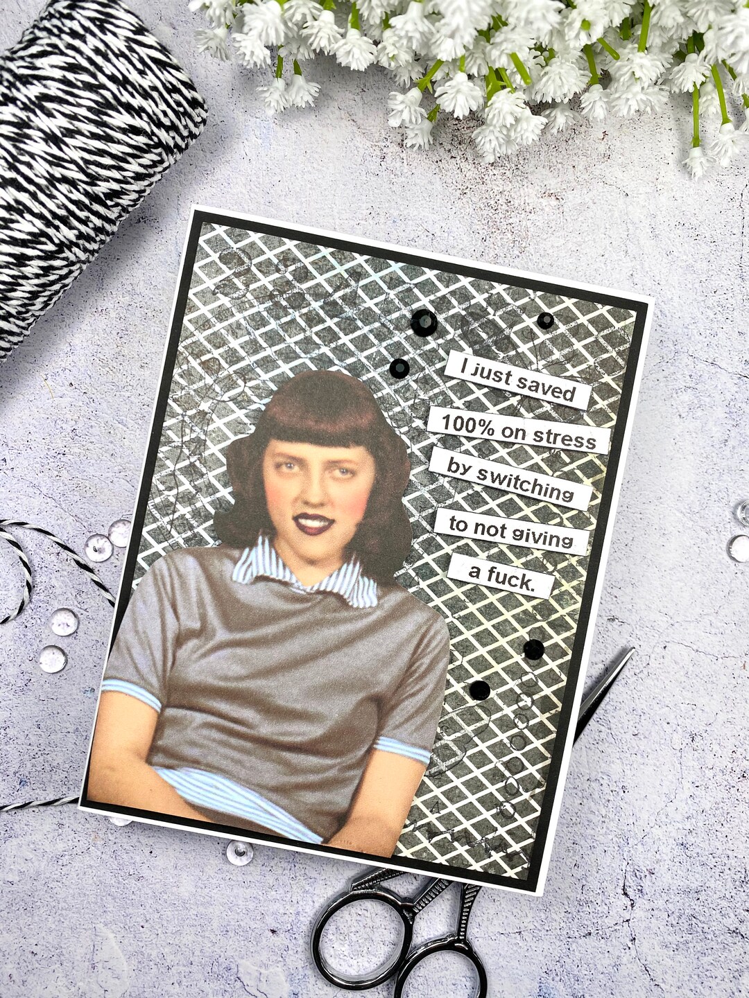 Snarky Card, Funny Card, Hilarious Card, Hand Made Card, Funny Friend ...