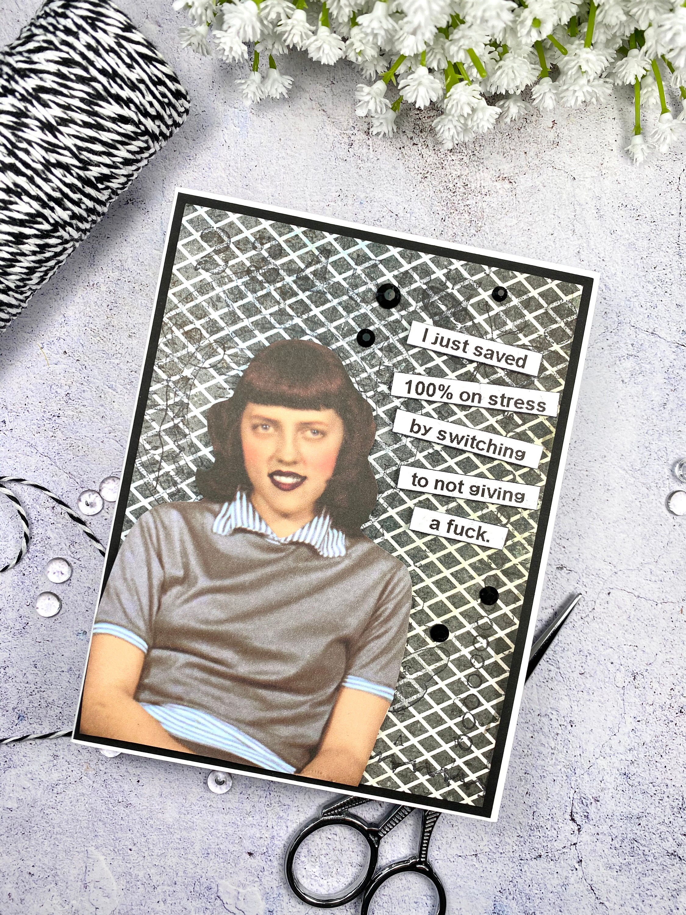 Snarky Card, Funny Card, Hilarious Card, Hand Made Card, Funny Friend ...