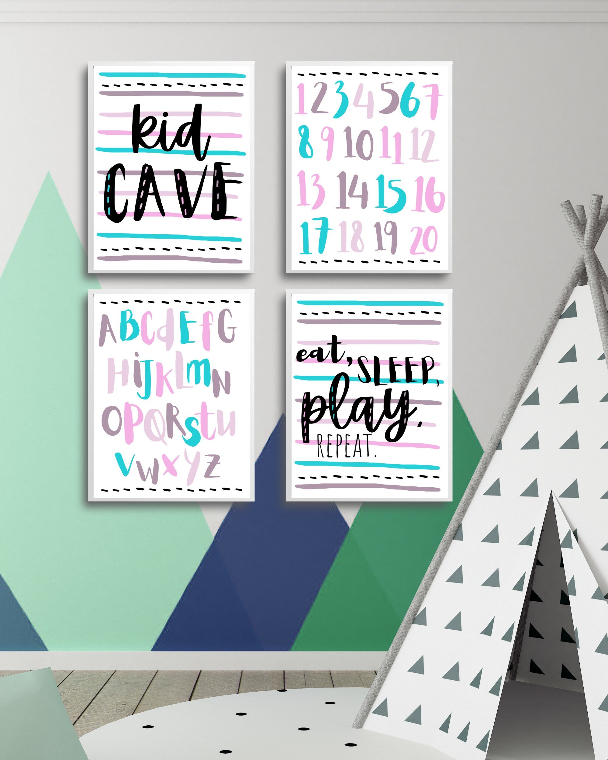 Playroom Sign, Playroom Wall Decor, Playroom Wall Art, Kid Cave Sign ...