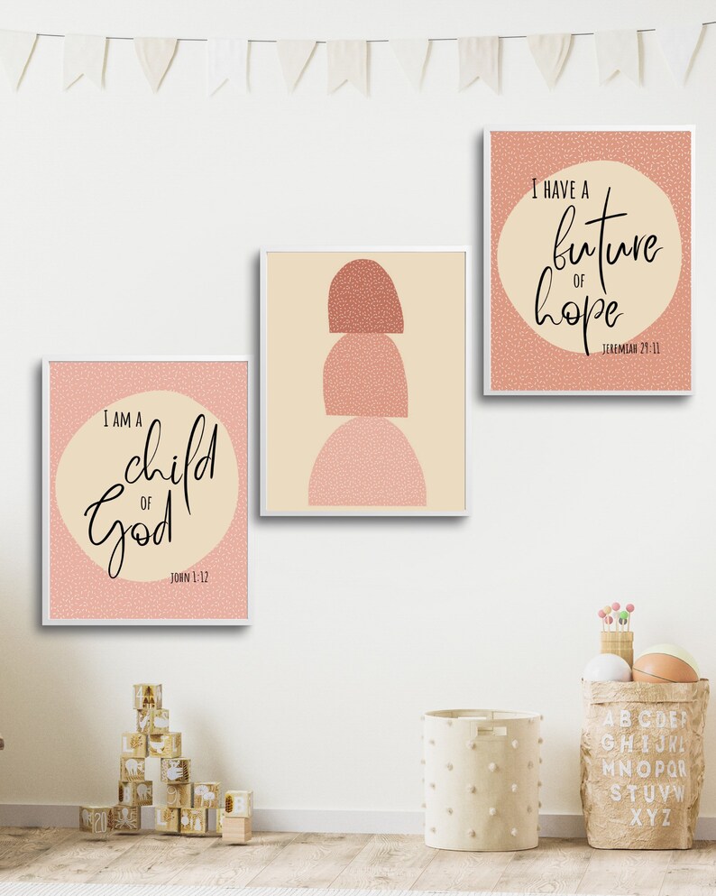 Nursery Bible Verse, I Am a Child of God John 1 12, Scripture for ...