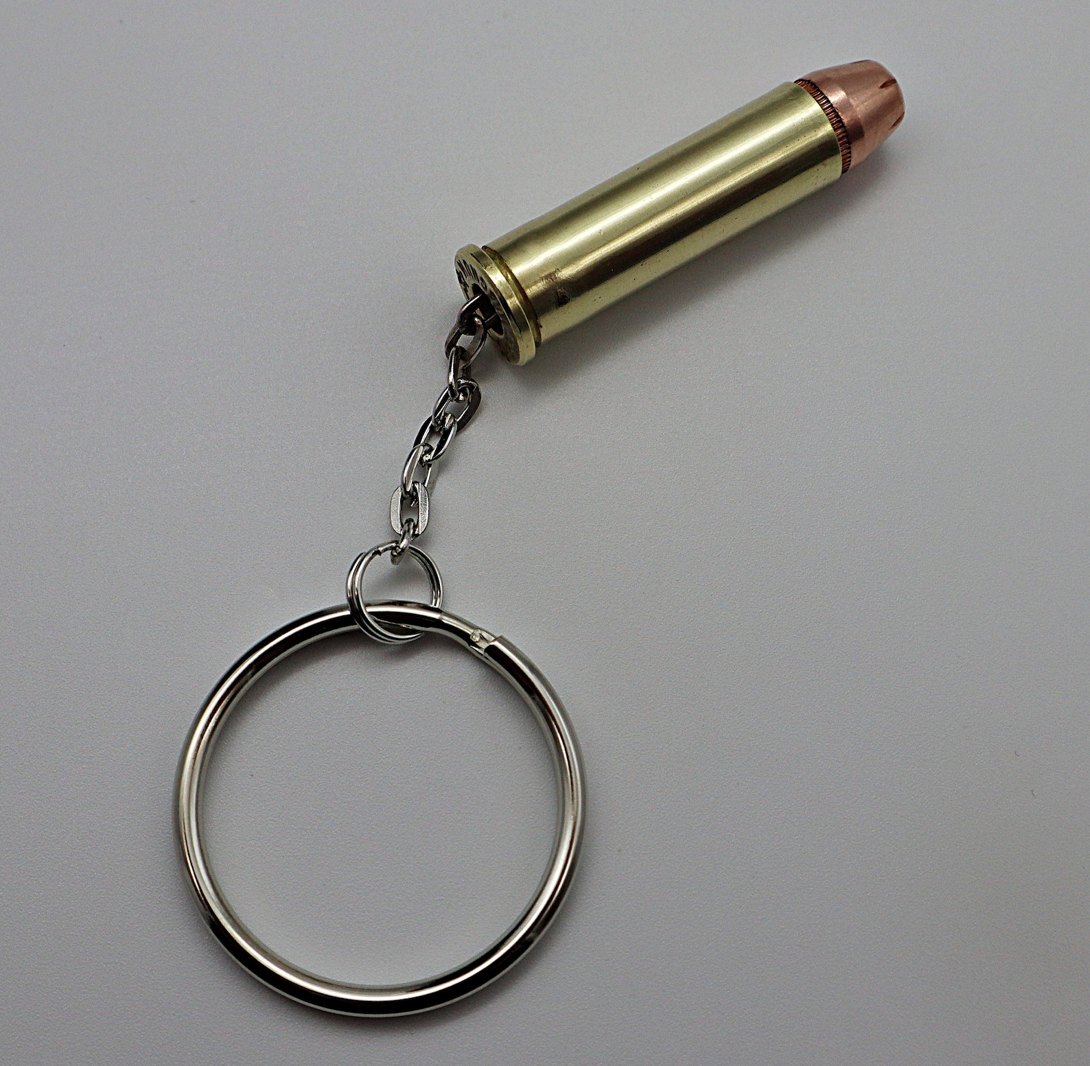 Real Bullet Keychain 357 Magnum & Hornady XTP 125gr Hollow Point Round ...