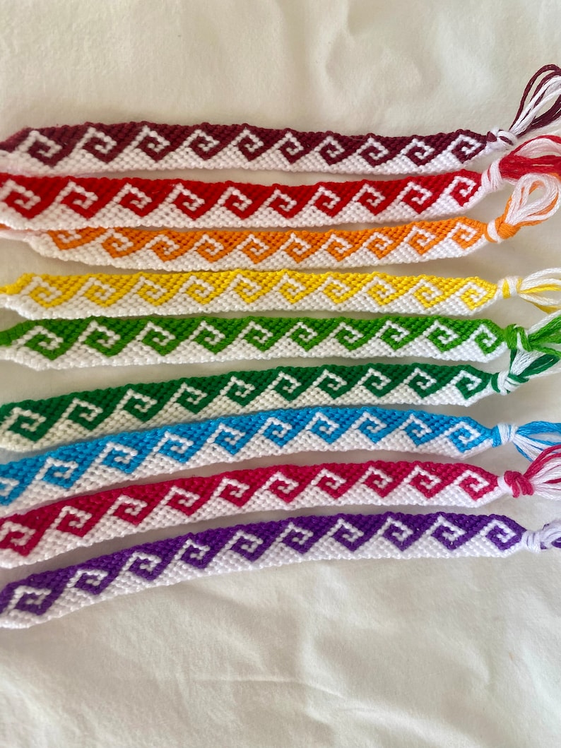 Greek Wave Friendship Bracelets - Etsy
