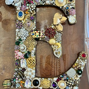 Customized Vintage Jeweled Letter - Etsy