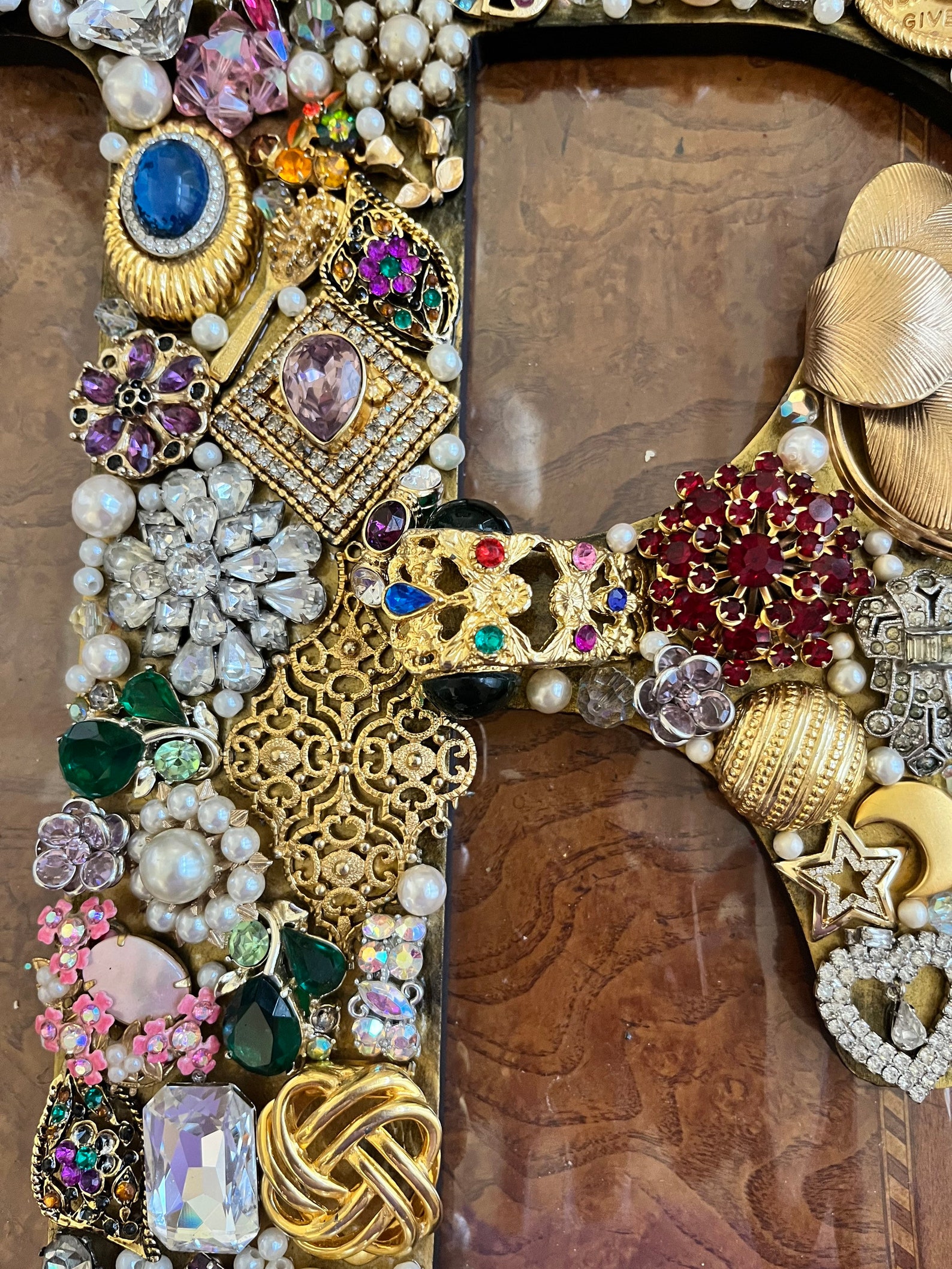 Customized Vintage Jeweled Letter - Etsy