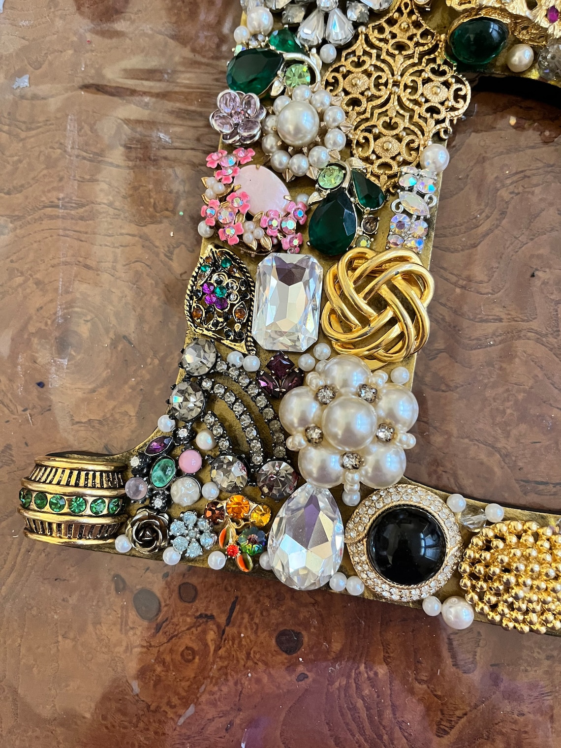 Customized Vintage Jeweled Letter - Etsy