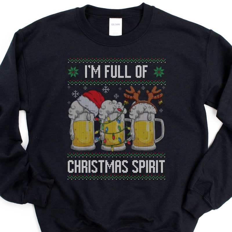 Beer Christmas Jumper - Etsy UK