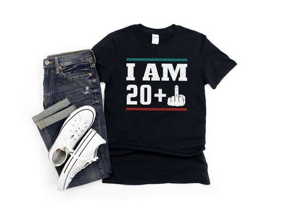 I am twenty middle finger 21st birthday shirt 21st birthday | Etsy