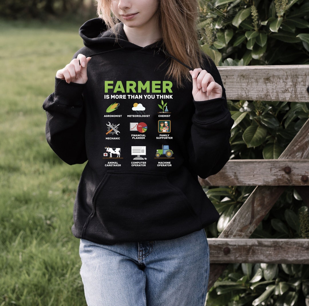 Farm Hoodie Farmer Hoodie Farmer Gifts Farm Wife Farmer - Etsy