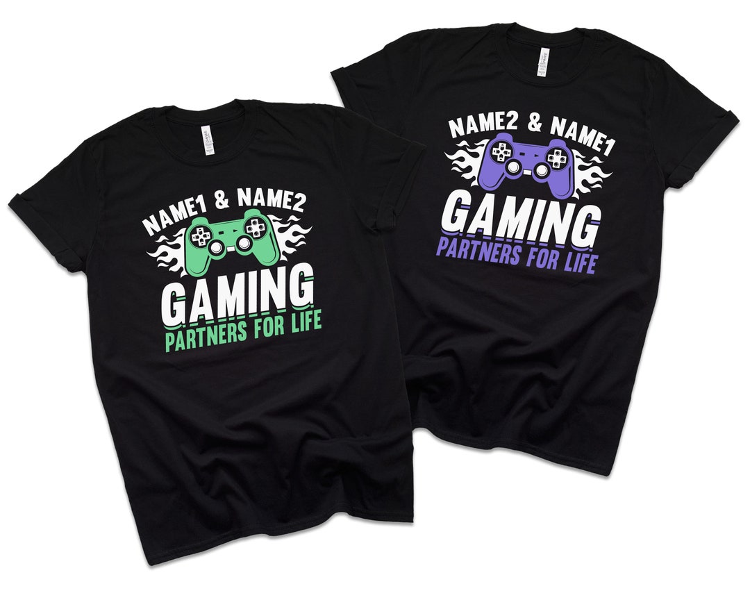 Gamer Couple Shirts, Gaming Couple Gifts, Gaming Couple Shirts, Player ...