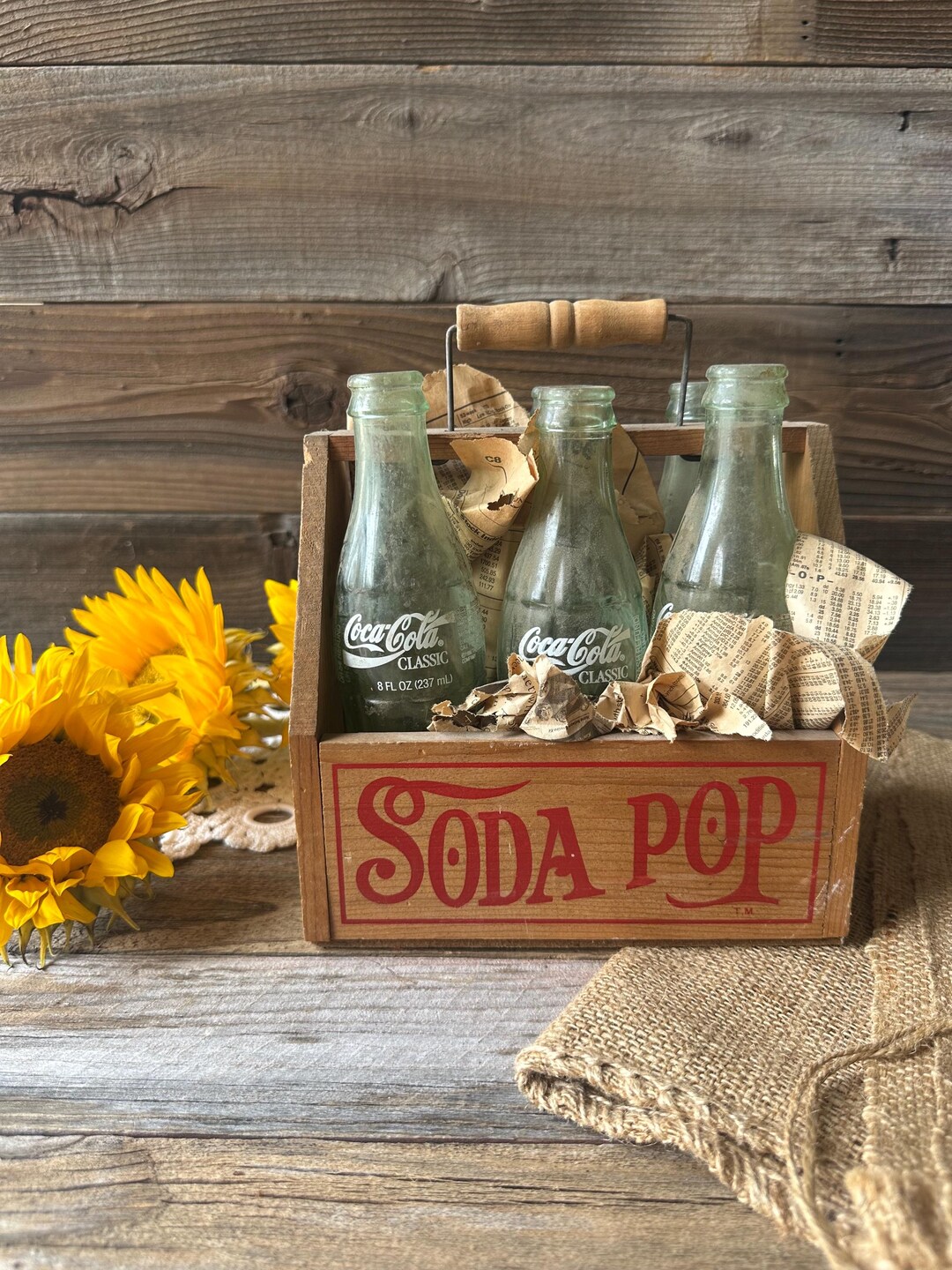 Vintage Coca-cola Soda Caddy: 1990s Collectible Carrier With Bottles - Etsy