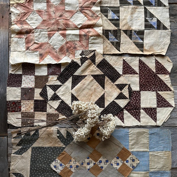 Antique Quilt Blocks - Etsy