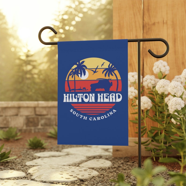Hilton Head SC Garden & House Banner, South Carolina Patio Yard Flag ...