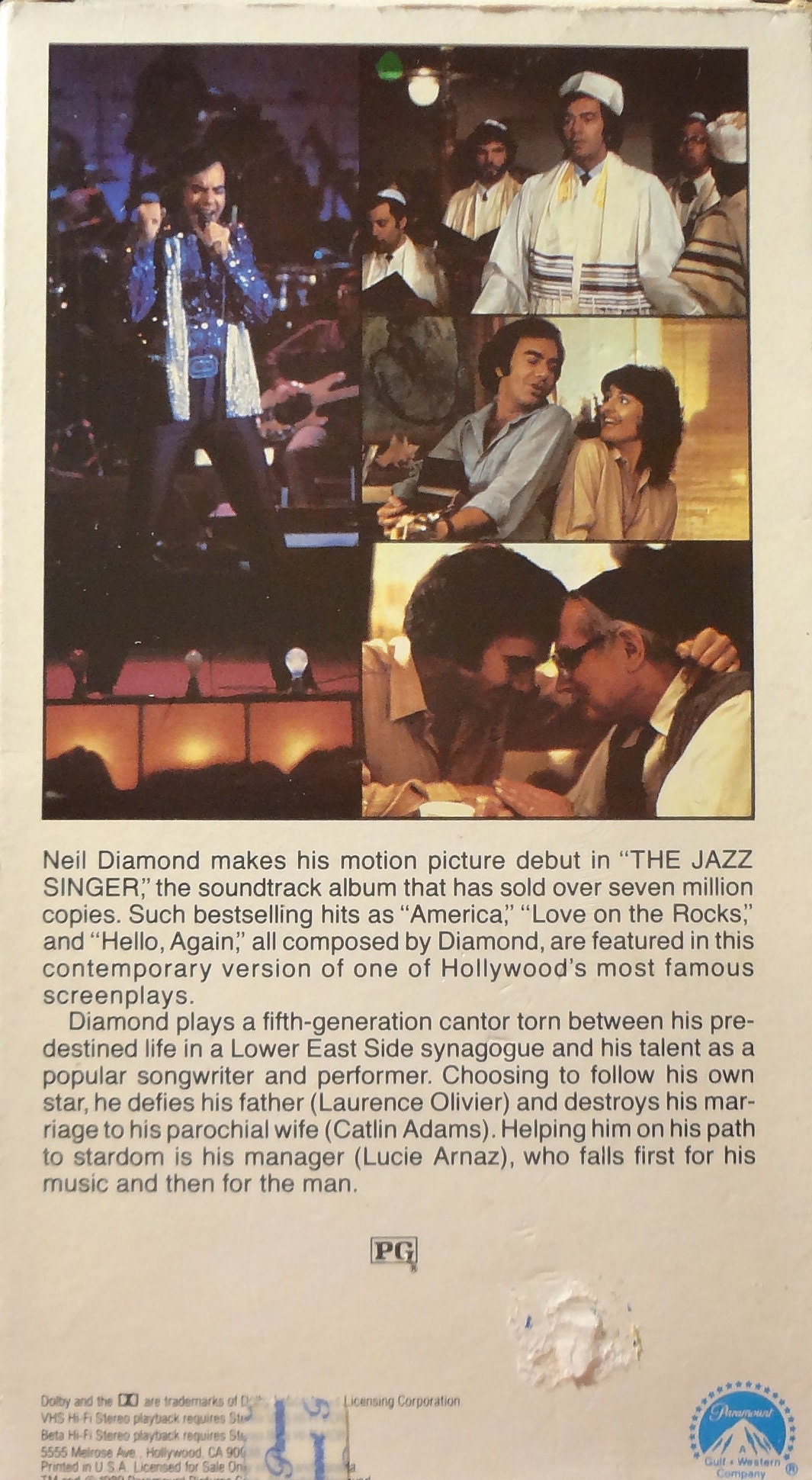 The Jazz Singer (VHS 1981) - Etsy