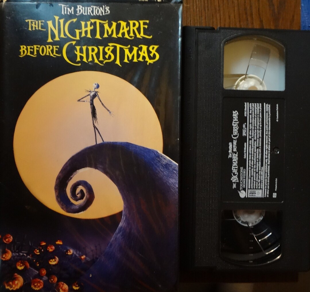 The Nightmare Before Christmas (VHS, 1994) - Etsy
