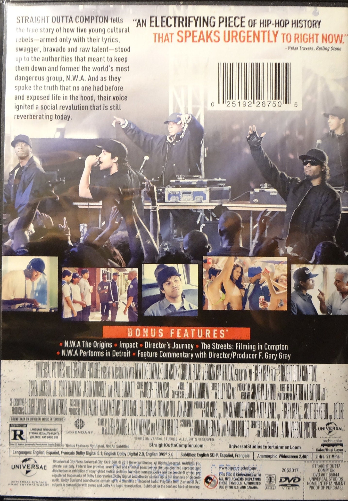 Straight Outta Compton (DVD) - Etsy