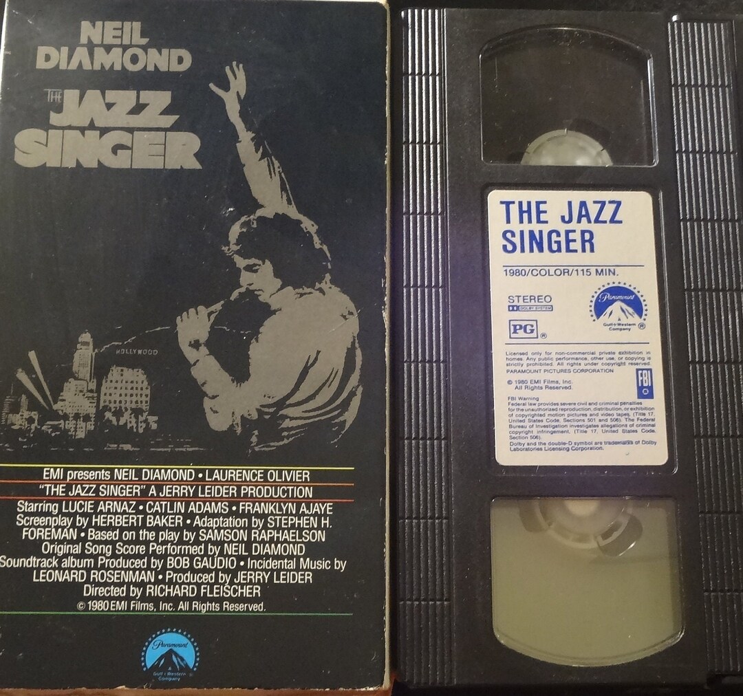 The Jazz Singer (VHS 1981) - Etsy