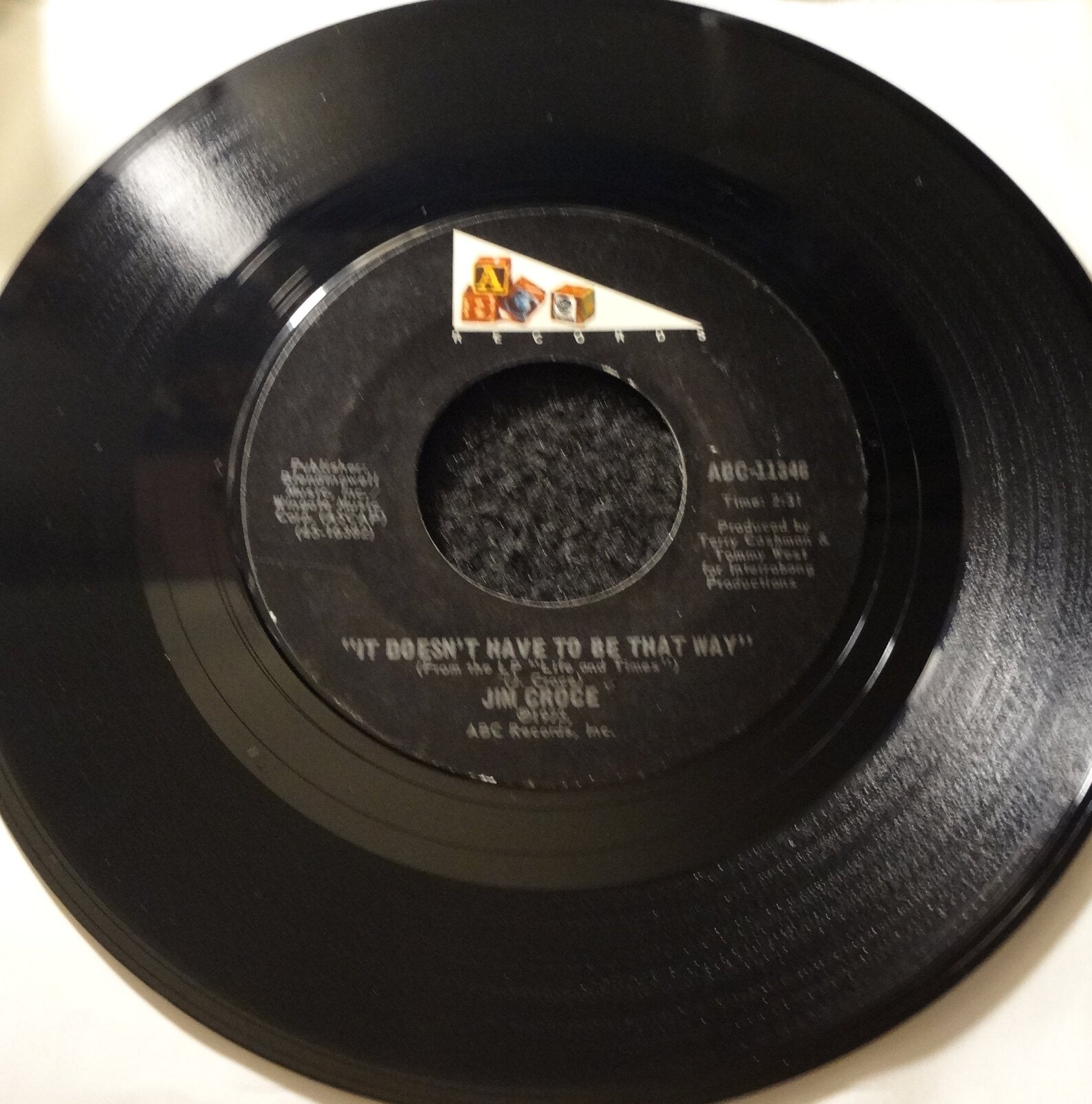 Jim Croce – One Less Set of Footsteps / It Doesn't Have to Be That Way ...