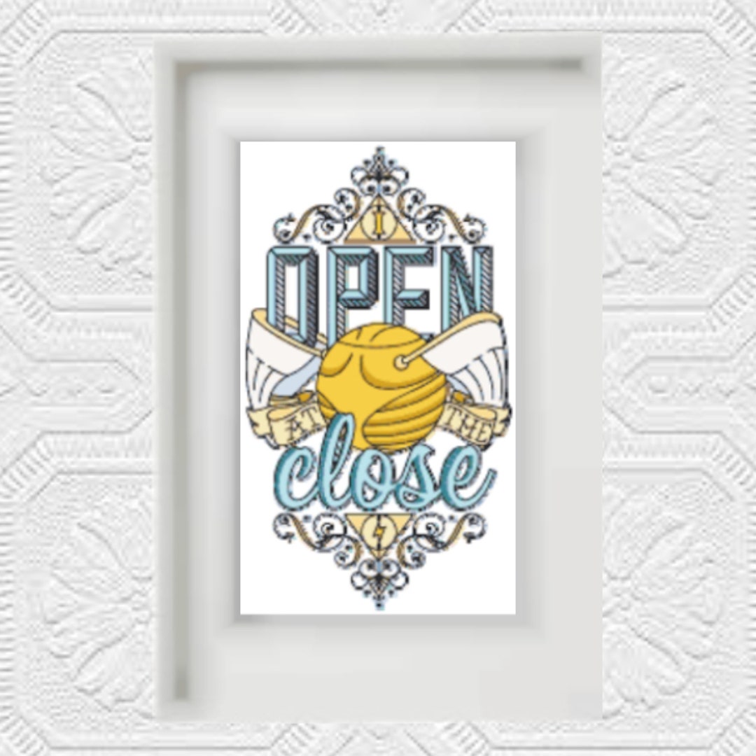 I Open at the Close Cross Stitch Pattern, PDF Instant Download, Magic ...