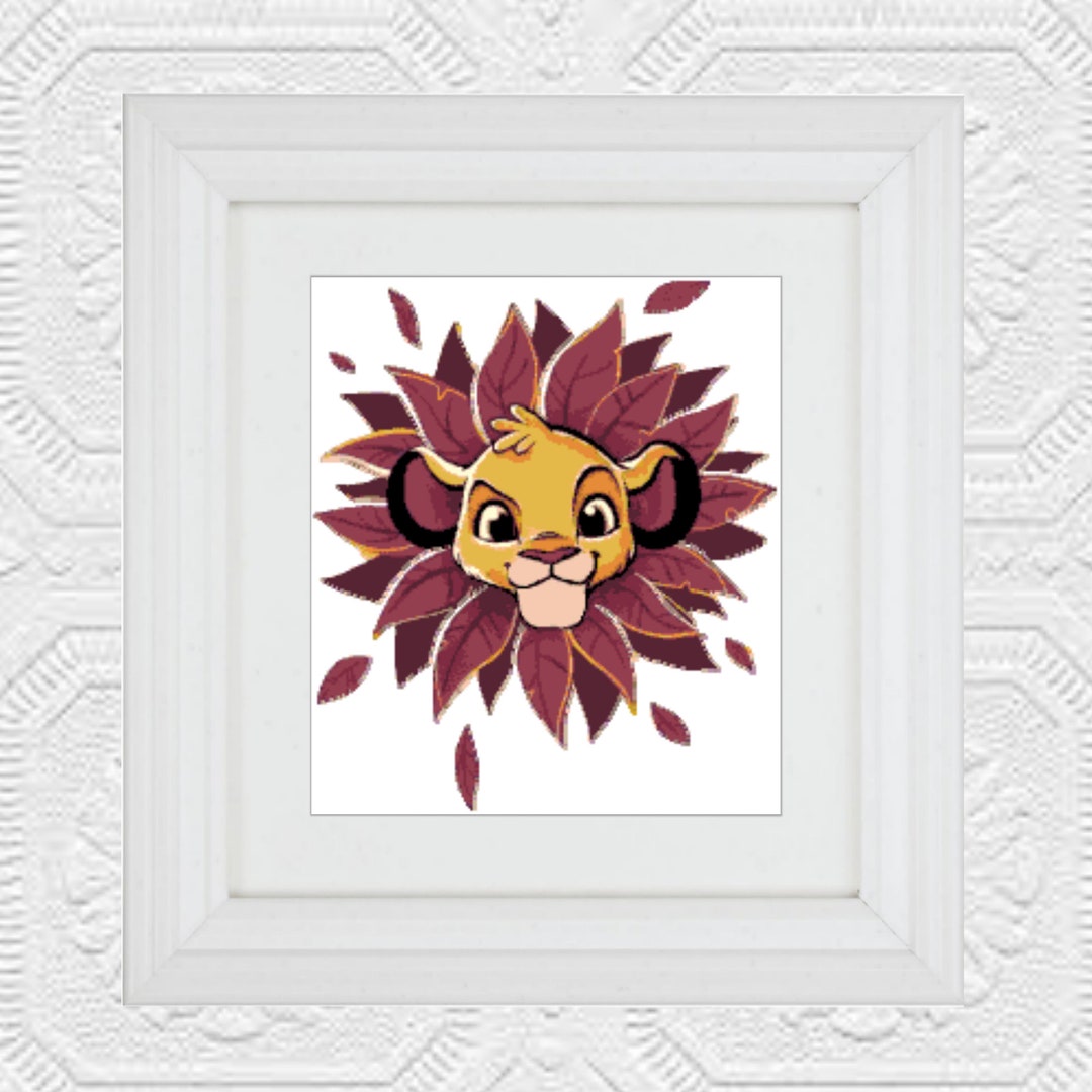The Lion King Cross Stitch Pattern, PDF Instant Download, Simba Cross ...