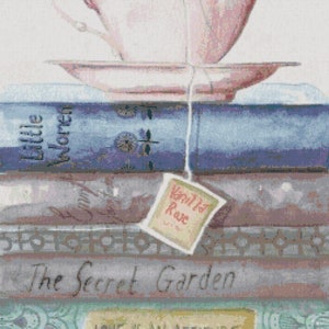 Stack of Books Cross Stitch Pattern, PDF Instant Download, Classic ...