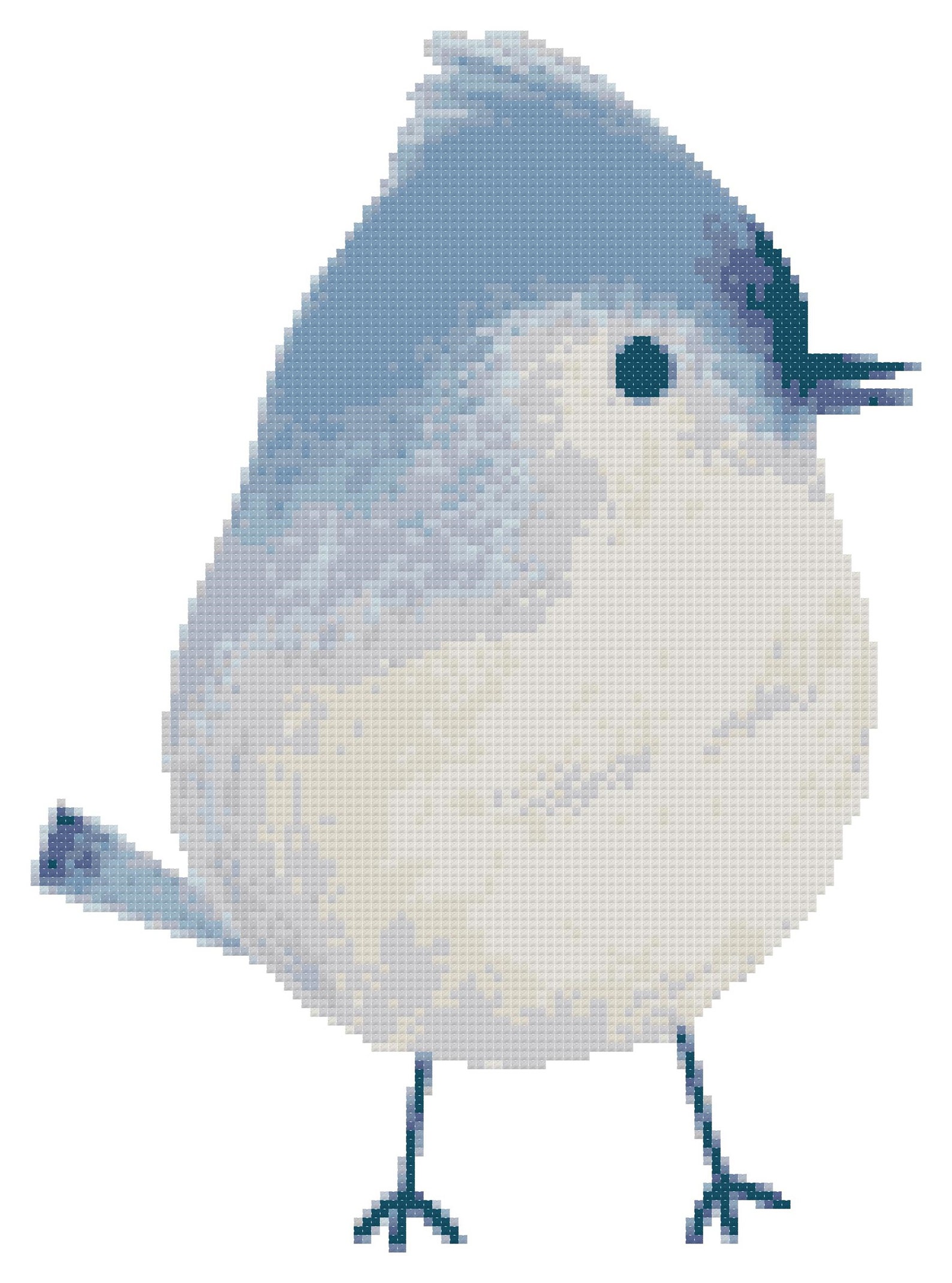 Blue Bird Cross Stitch Pattern PDF Instant Download Animal - Etsy