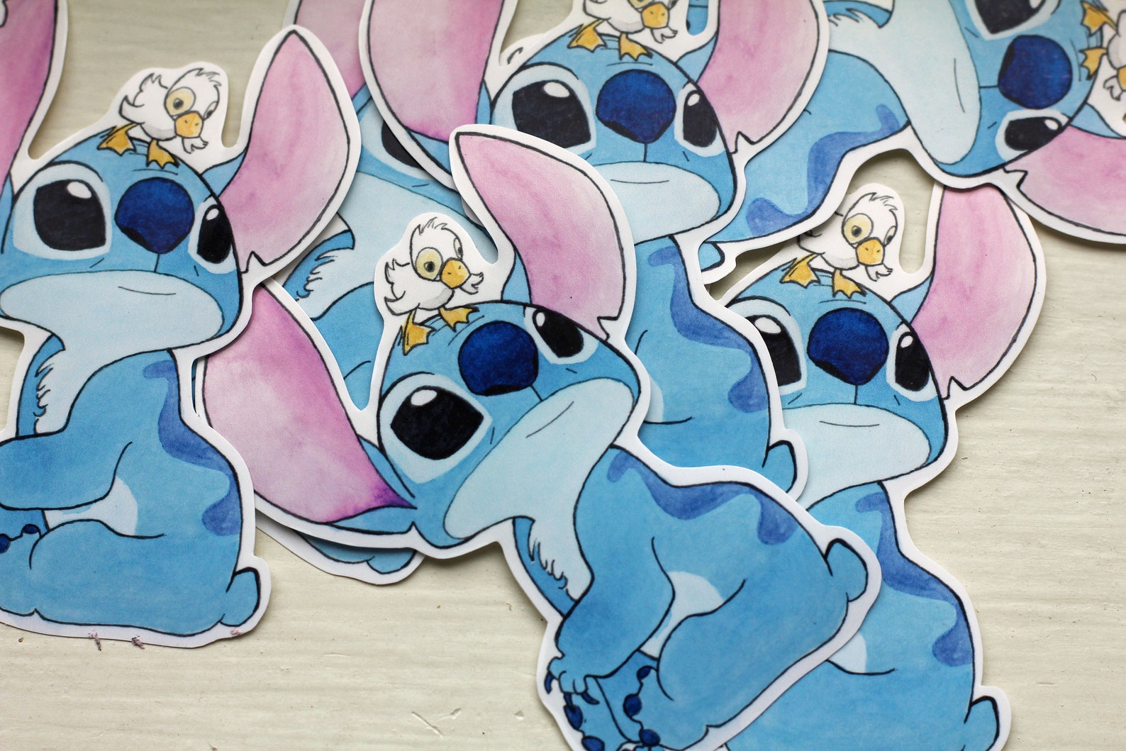Autocollant daquarelle Stitch Autocollant aquarelle - Etsy France