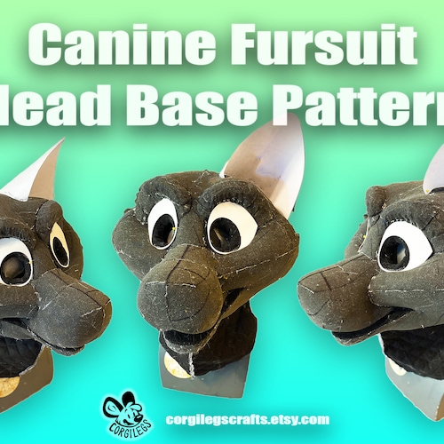 Bucket Style Foam Fursuit Head Base and Liner Pattern - Etsy