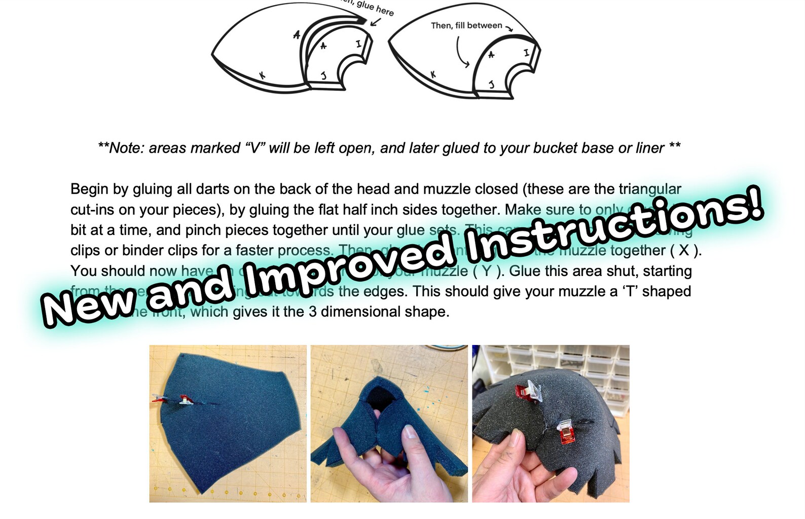 Hollow Big Cat Feline Fursuit Head Base Pattern - Etsy