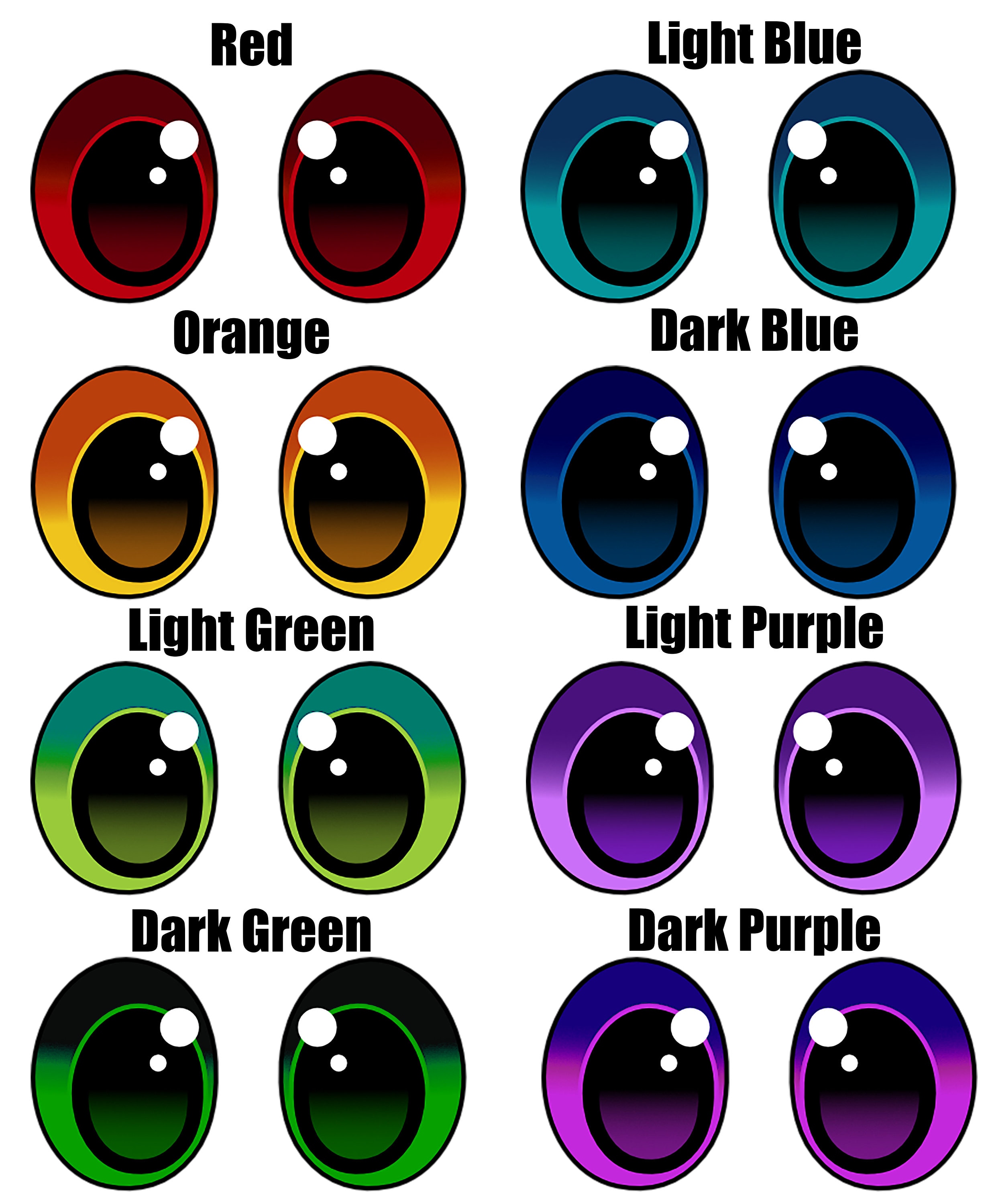 Waterproof Toony Fursuit Eye Kit Round Style - Etsy