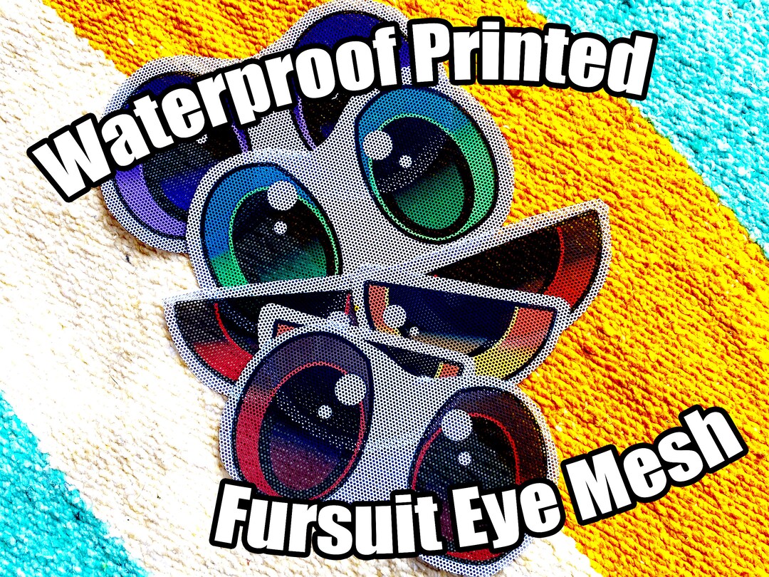 Waterproof Printed Fursuit Eye Mesh - Etsy