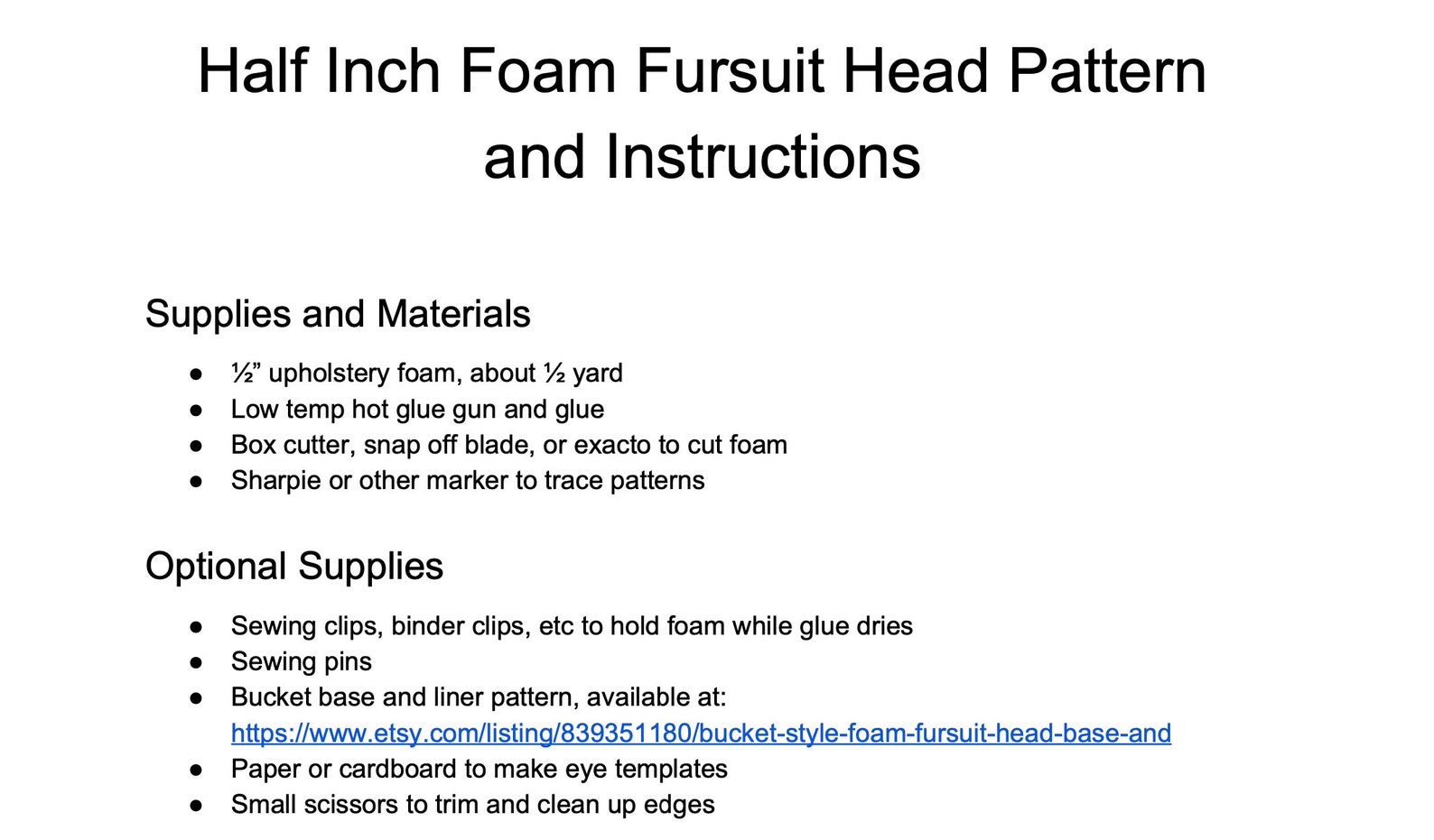 Hollow Canine Fursuit Head Base Pattern - Etsy