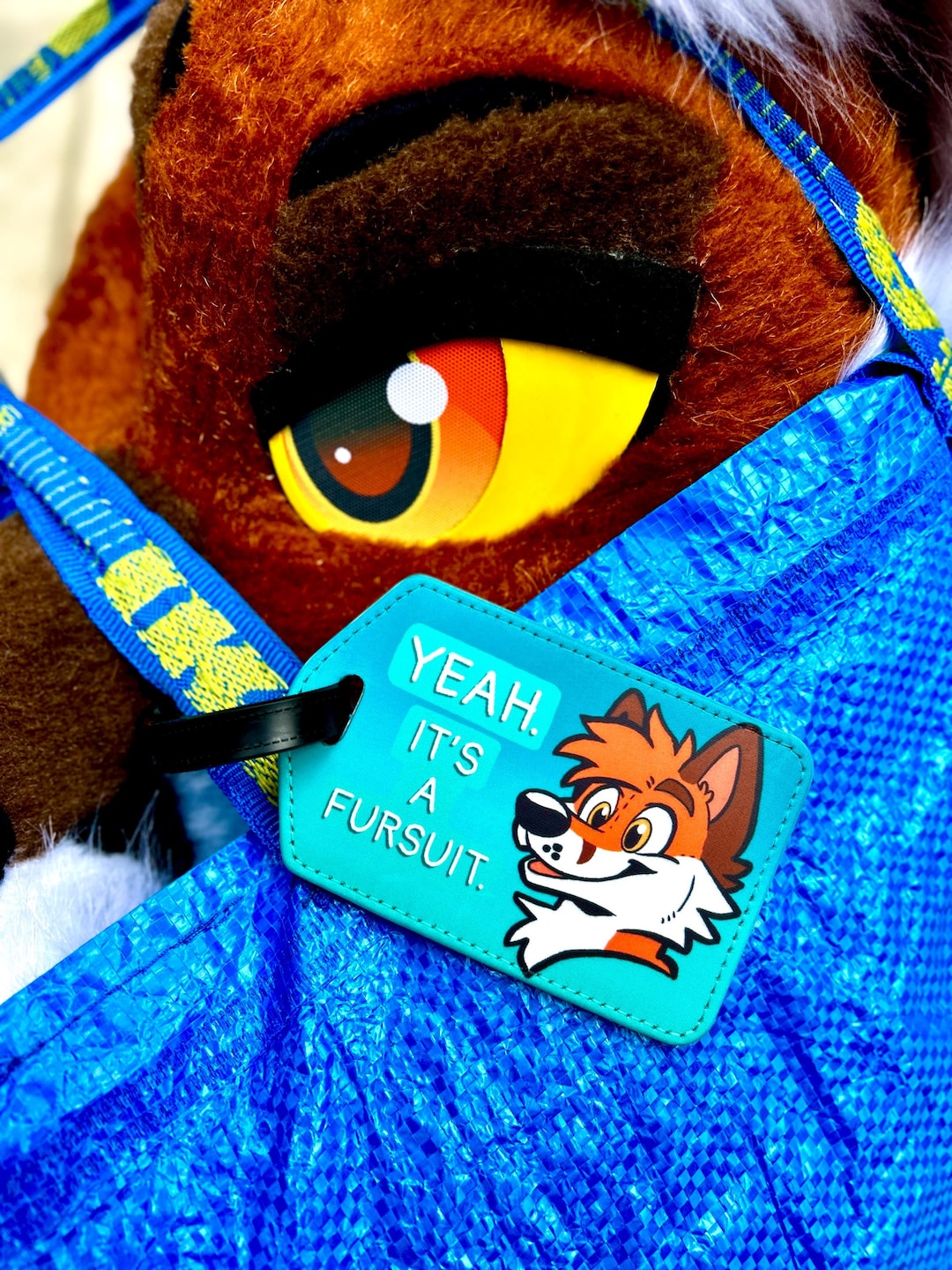 Yeah. It’s a Fursuit. Luggage Tag - Etsy