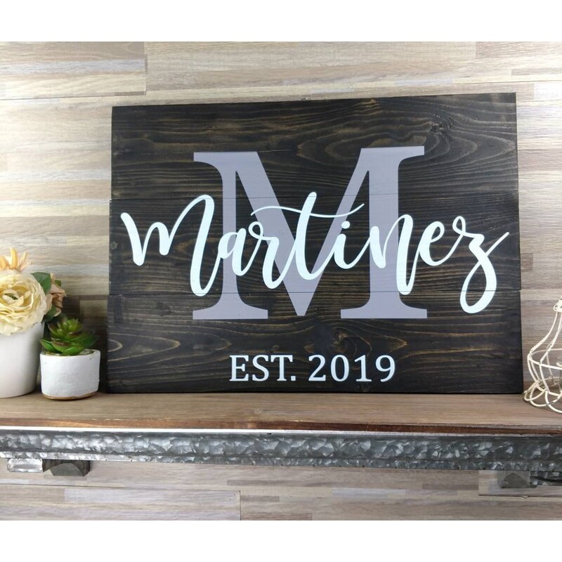 Last Name Monogram - Etsy