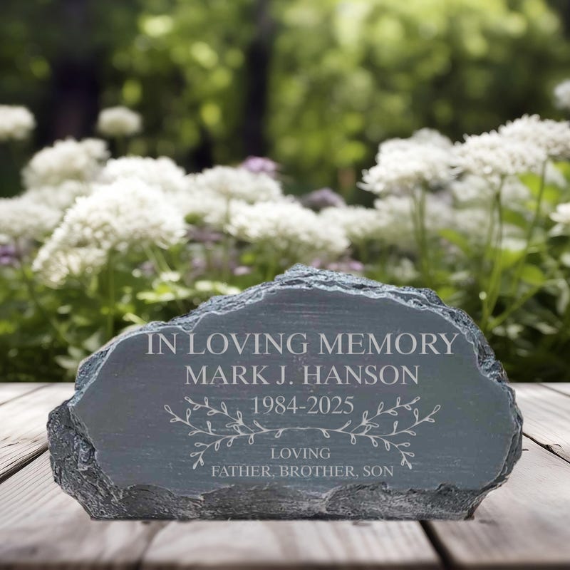Engraved Stone - Etsy