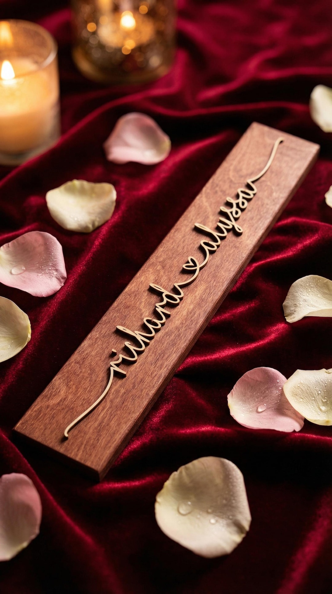 Couple Name Sign: Personalized Heart for Wedding or Anniversary - Etsy
