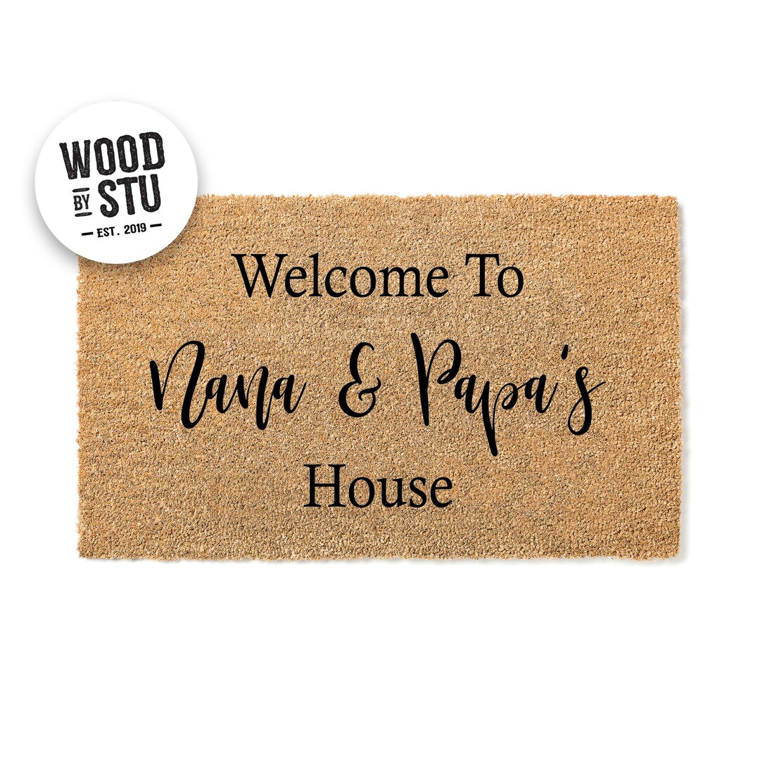 Grandma Welcome Mat, Personalized Christmas (7 Sizes) 1001 - Etsy