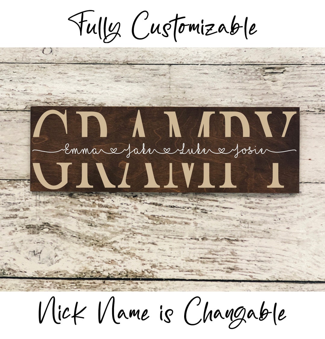 Grampy Fathers Day Gift - Grampy Sign - Gift for Grampy - Rustic Sign ...