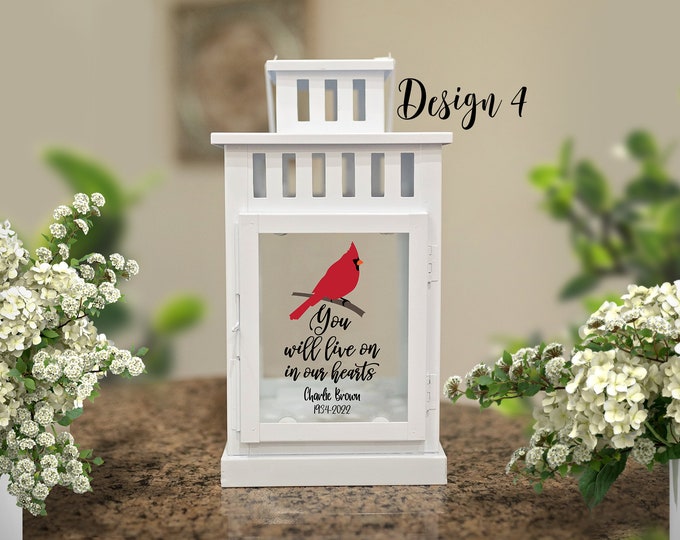 Cardinal Lantern Christmas Lantern Holiday Decor Cardinal - Etsy