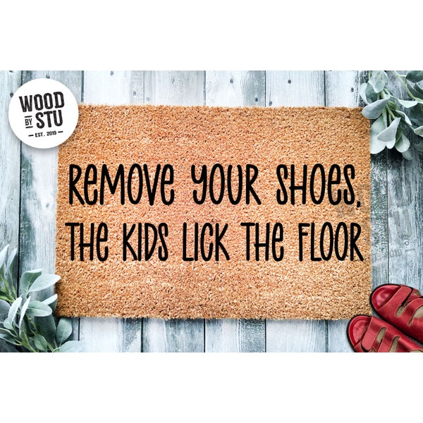 Shoes off Doormat - Etsy