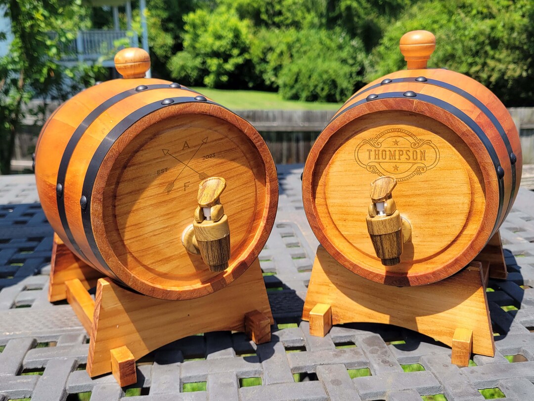 Personalized Engraved Whiskey Barrel Mini Wood Whiskey Barrel Wedding ...