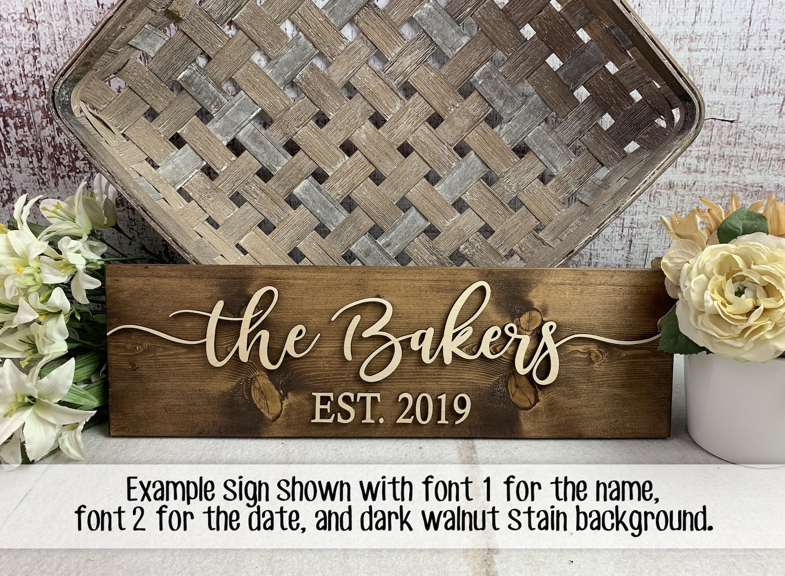 Personalized Name Wedding Gift Rustic Personalized Sign | Etsy